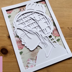 Digital: Girl Loves Books Shadowbox. Book Lover. Librarian. Book Worm ...