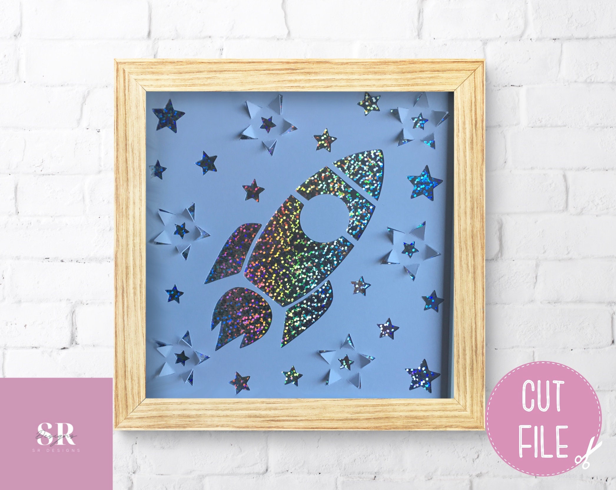 SVG: 3D Rocket. Space Svg. Space Theme Card. Space Theme Cut - Etsy