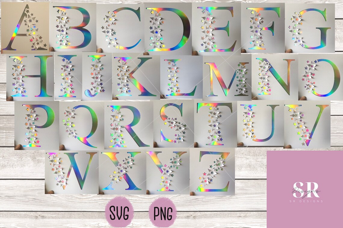 SVG: Pop Up/ 3D Alphabet Bundle. 26 Letters. Alphabet Pop Up. Star Pop ...