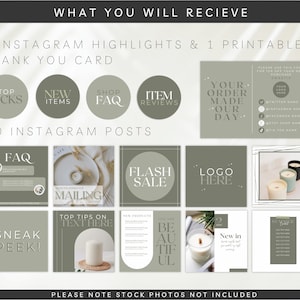 Etsy Shop Branding Starter Pack, Etsy Branding Kit, Instagram Post and ...
