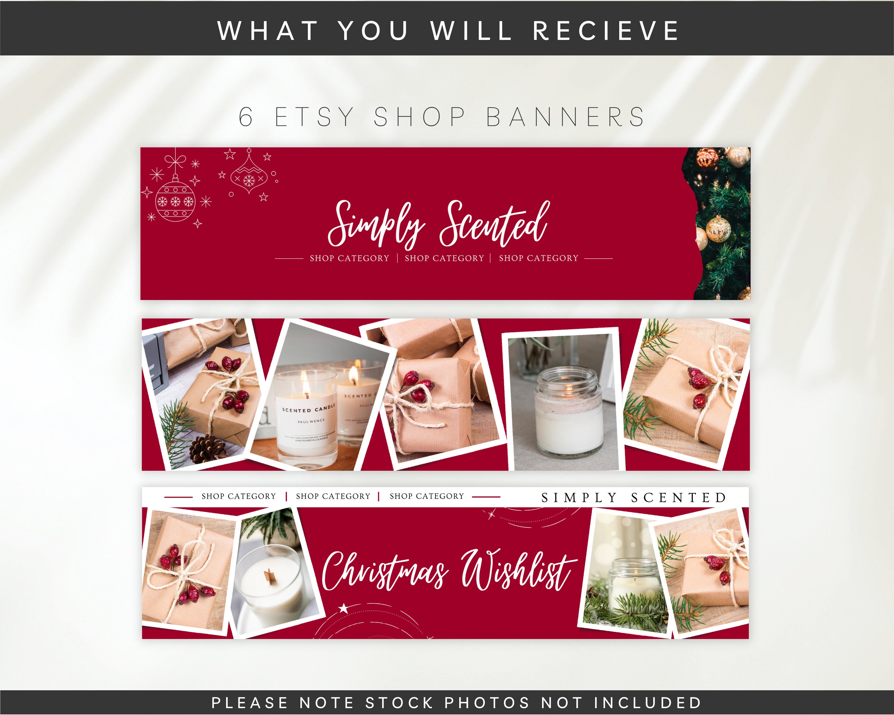 Christmas Sale Etsy Branding Kit, Etsy Business Branding Kit, Christmas ...