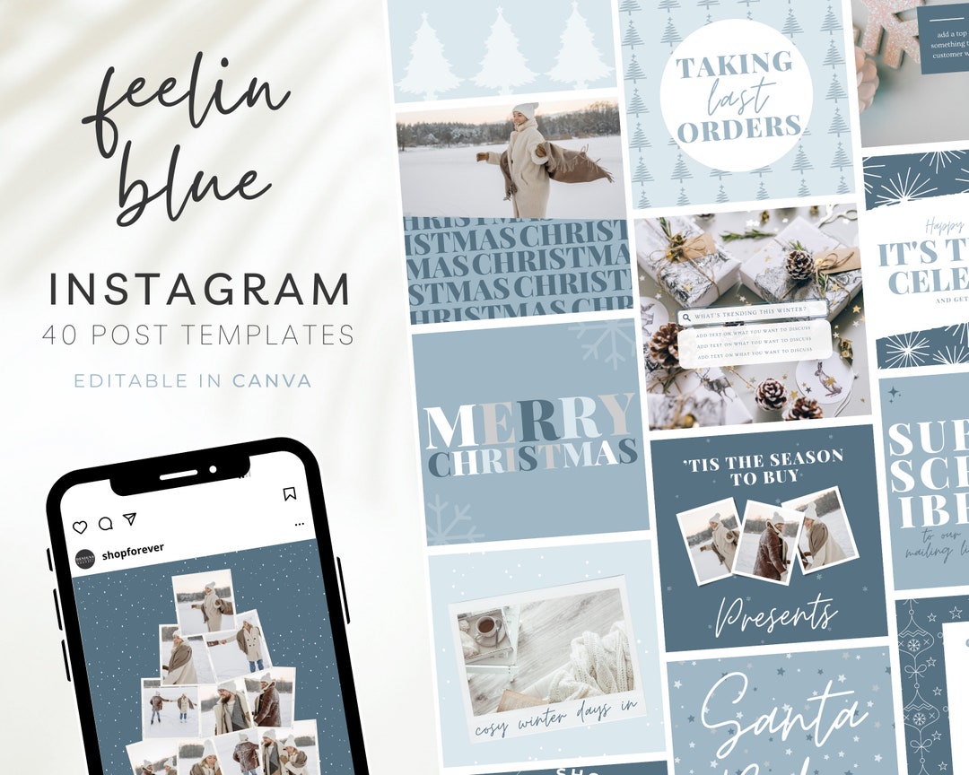 White Christmas Instagram Post, Boxing Day Instagram Post, Winter ...