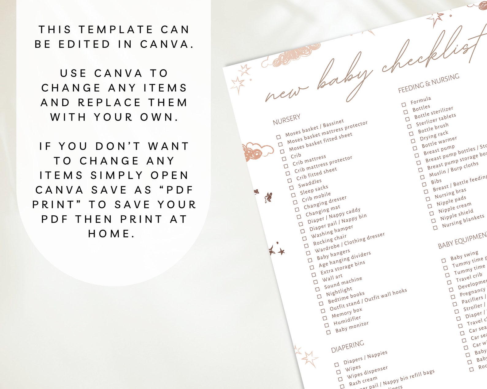 Pregnancy Checklist, New Baby Checklist, First Time Mom Checklist ...