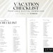 Printable Beach Vacation Checklist, Editable Travel Checklist, Vacation ...