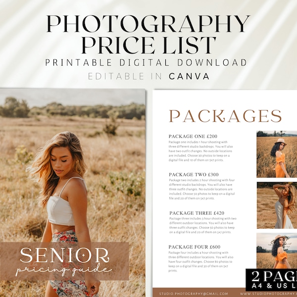 Senior Pricing Guide - Etsy