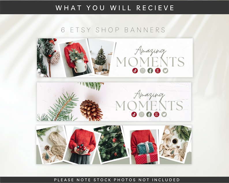 Christmas Sale Etsy Shop Branding Kit, Etsy Business Branding Kit ...