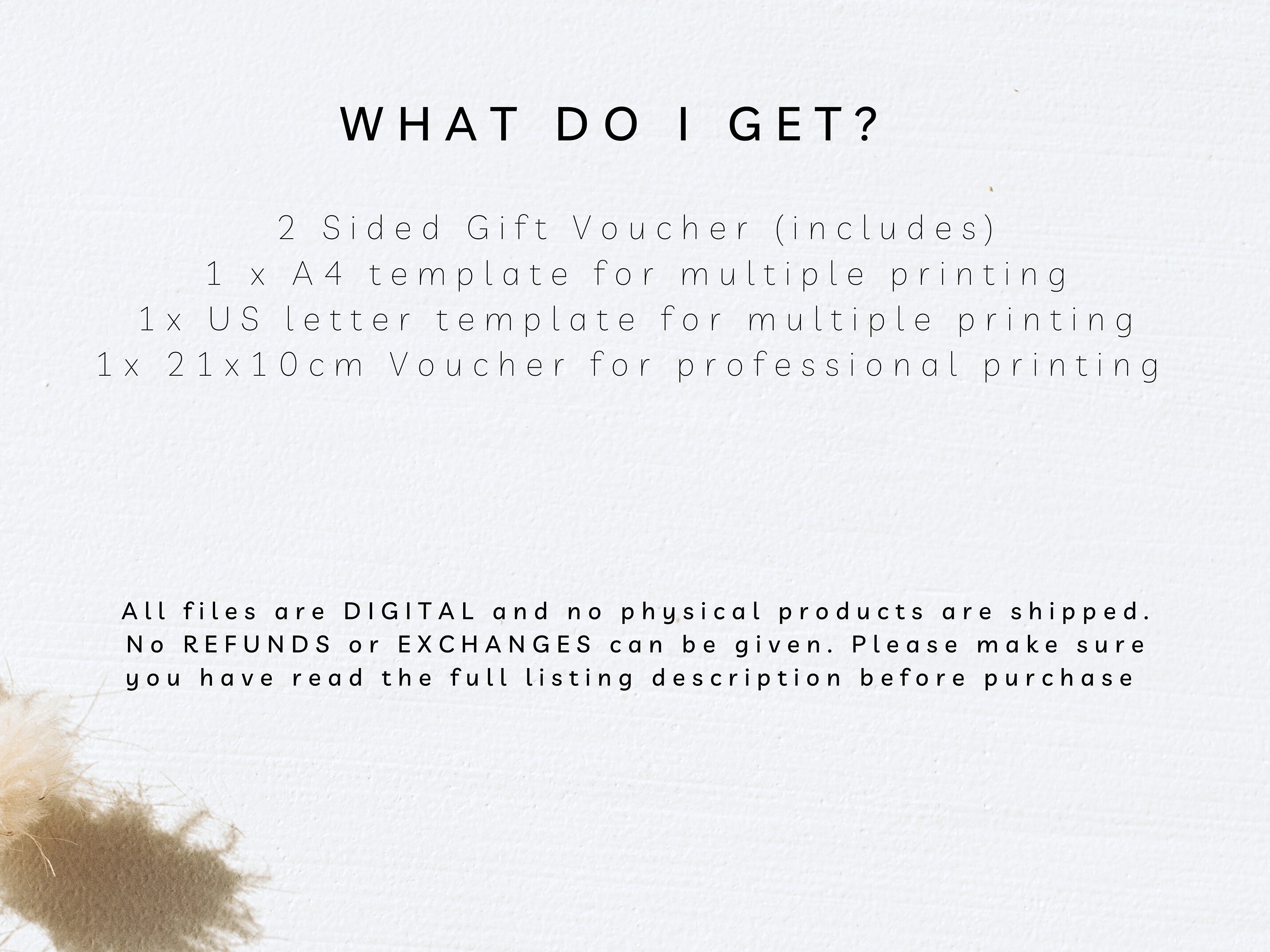 Business Gift Certificate Template, Editable Shop Gift Voucher ...
