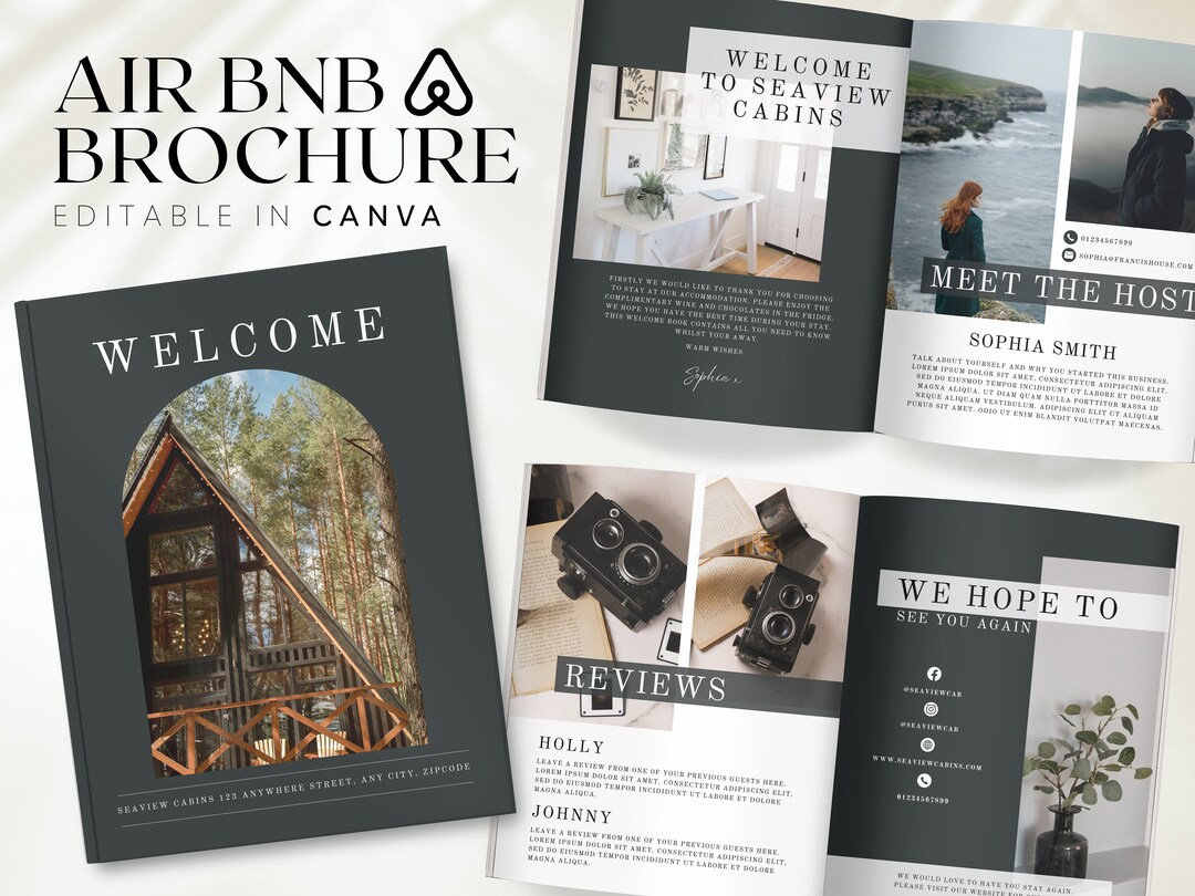 Airbnb Welcome Book Template, Welcome Guidebook, Vacation Rental ...