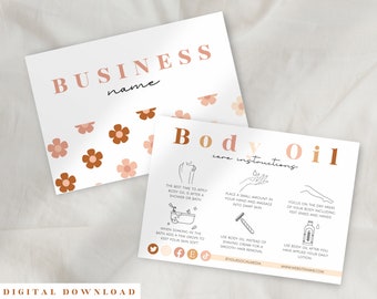 Body Oil Packaging - Etsy