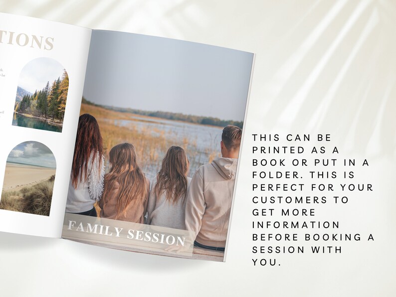Editable Family Photoshoot Welcome Guide, Photography Pricing Book ...