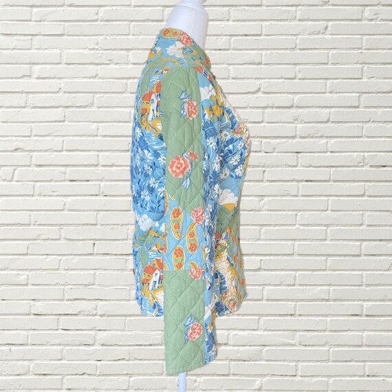 Vintage 70’s Quilted Jacket - Floral and Paisley Prin… - Gem