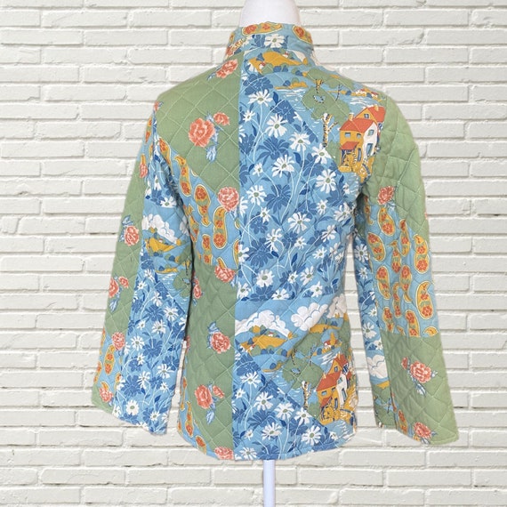 Vintage 70’s Quilted Jacket - Floral and Paisley Prin… - Gem