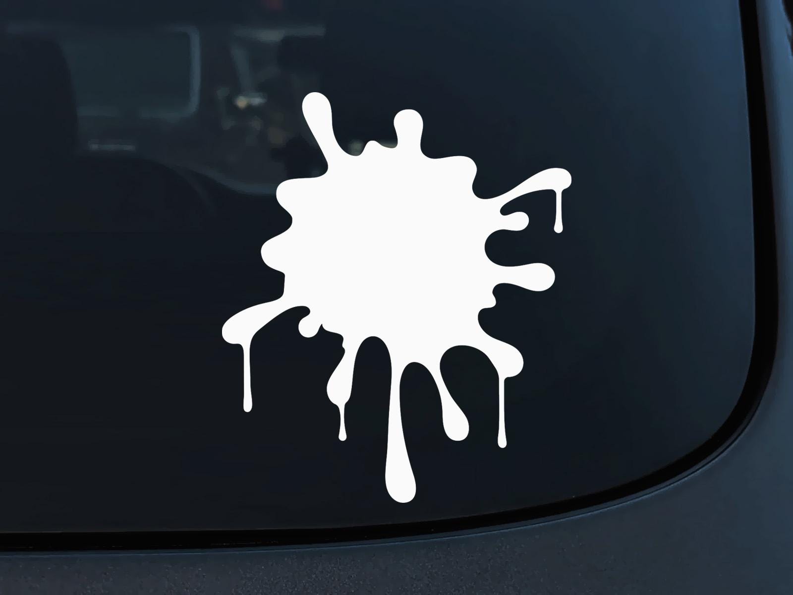 Paint Splatter Vinyl Decal: Bold Abstract Sticker for Car, Laptop - Etsy
