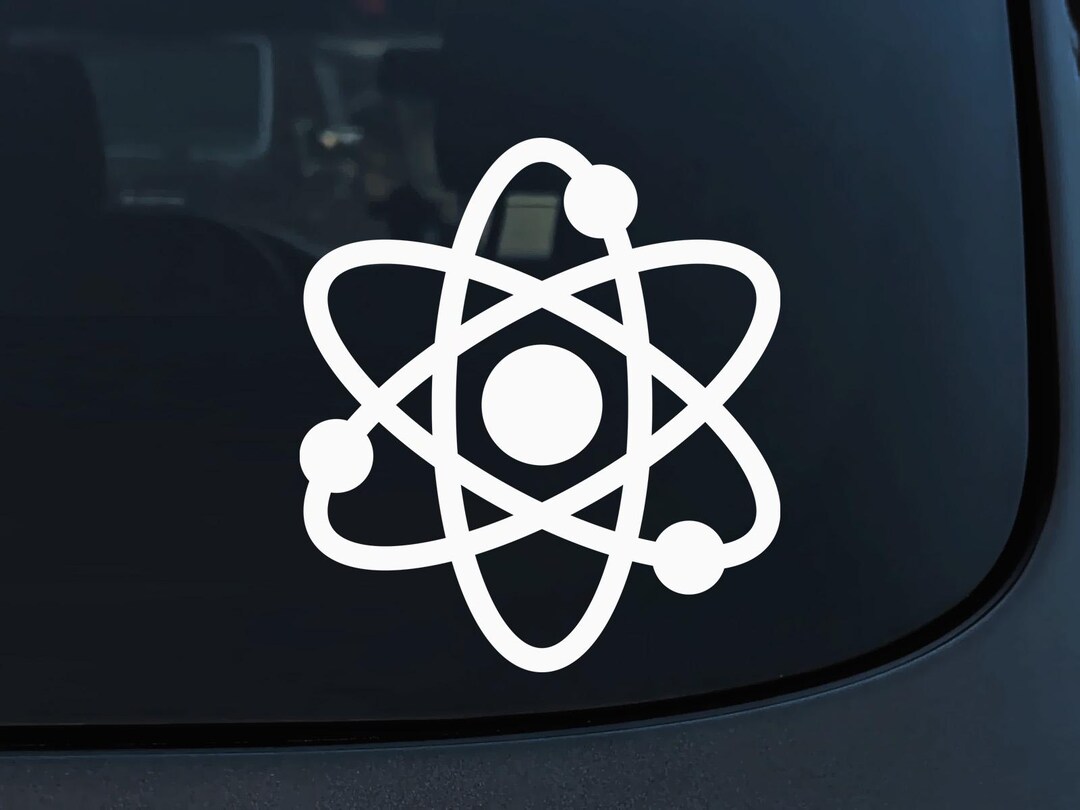 Atom Vinyl Decal: Science, Physics, Chemistry Car Sticker - Etsy