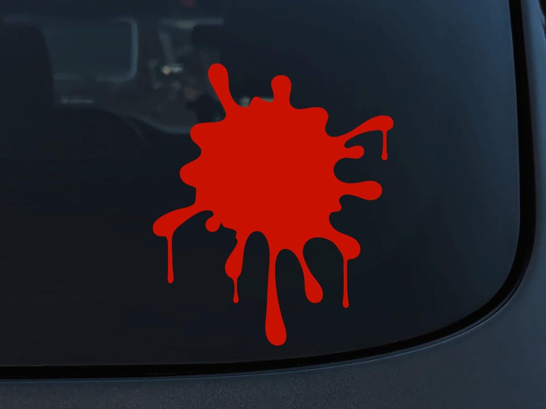 Paint Splatter Vinyl Decal: Bold Abstract Sticker for Car, Laptop - Etsy