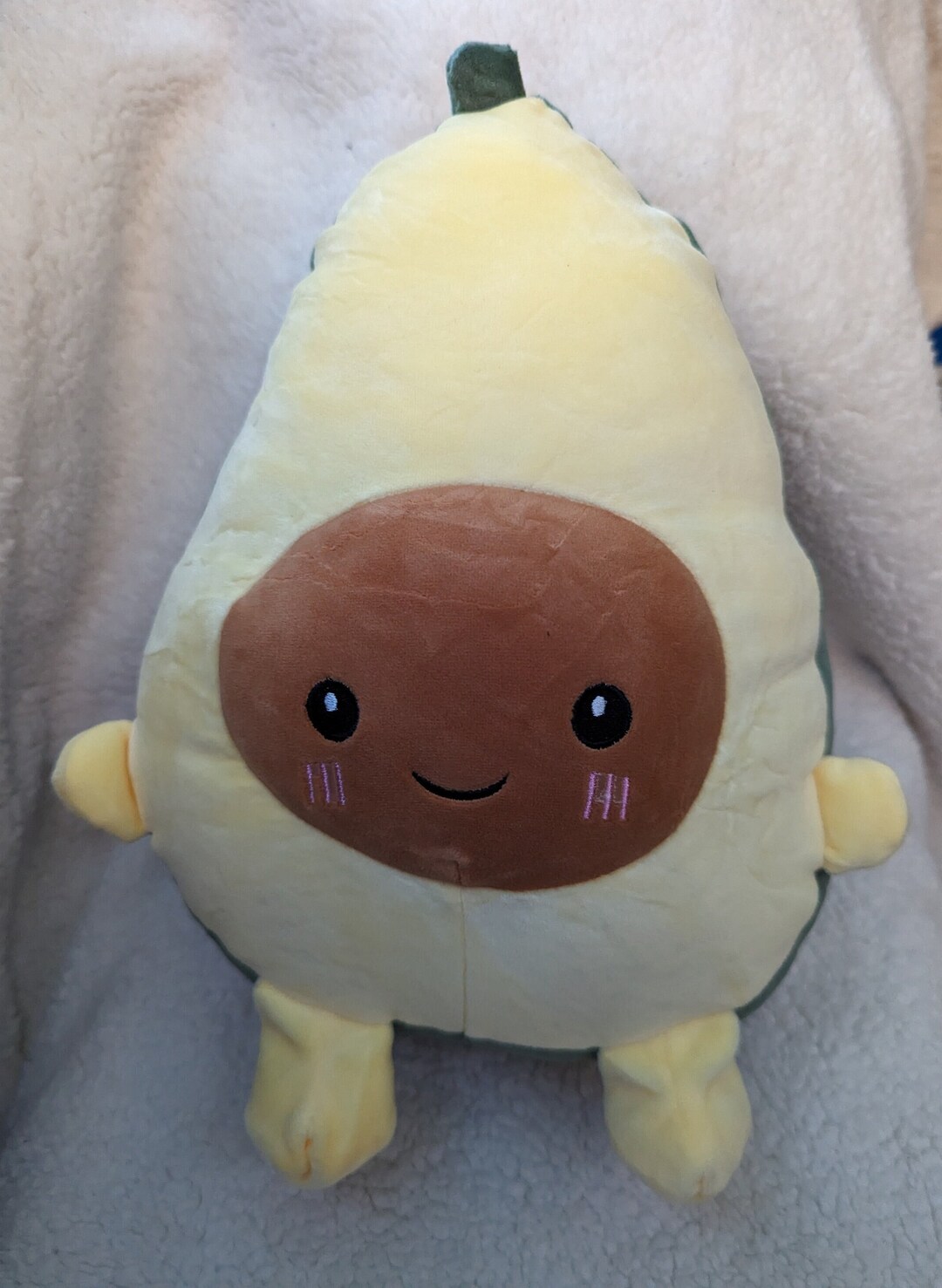 Cute Avocado Squishable Plush Doll Cuddly Pillow With Zip - Etsy