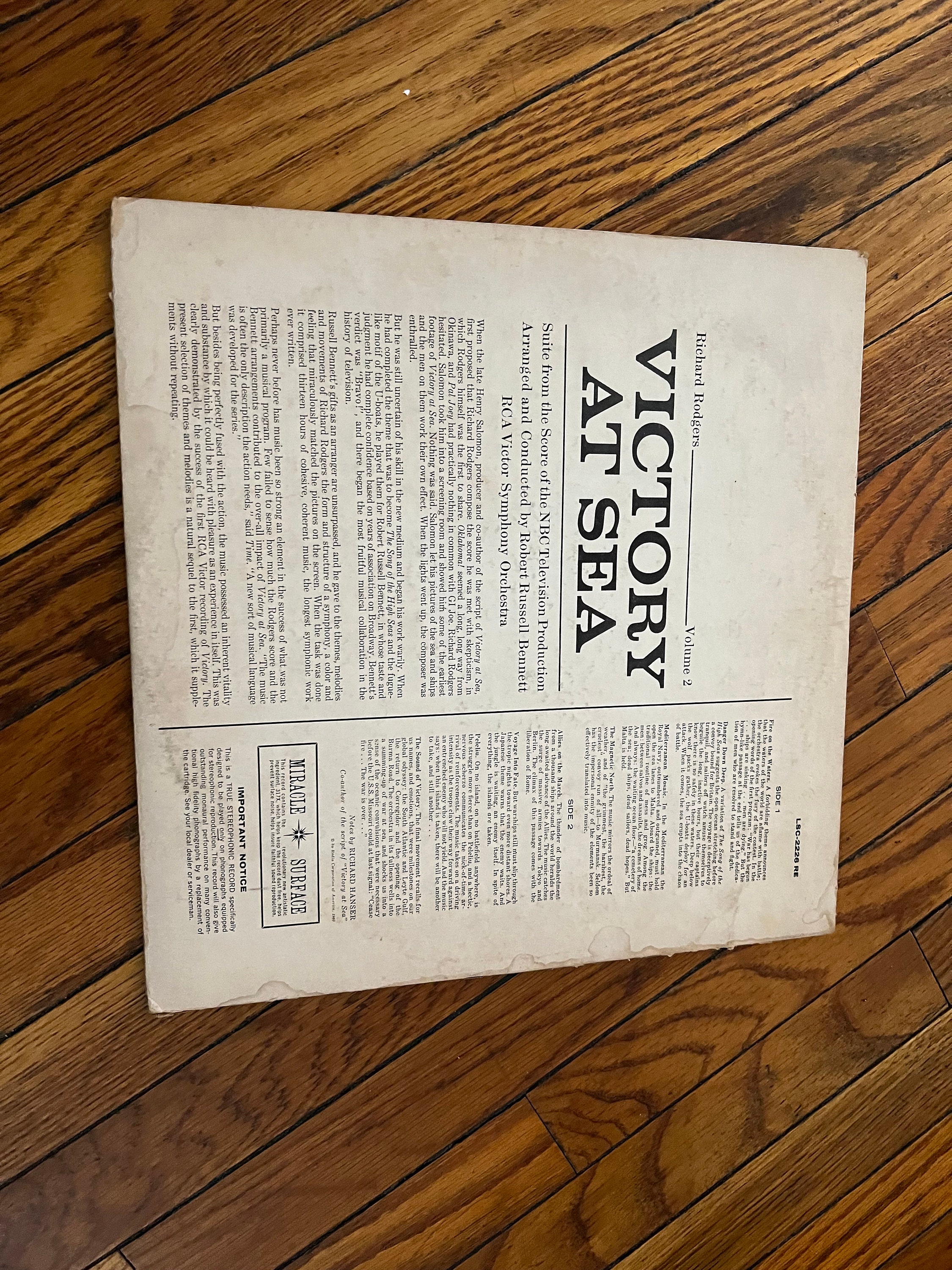 Richard Rodgers Victory at Sea Vol. 2 Vintage Vinyl Album - Etsy