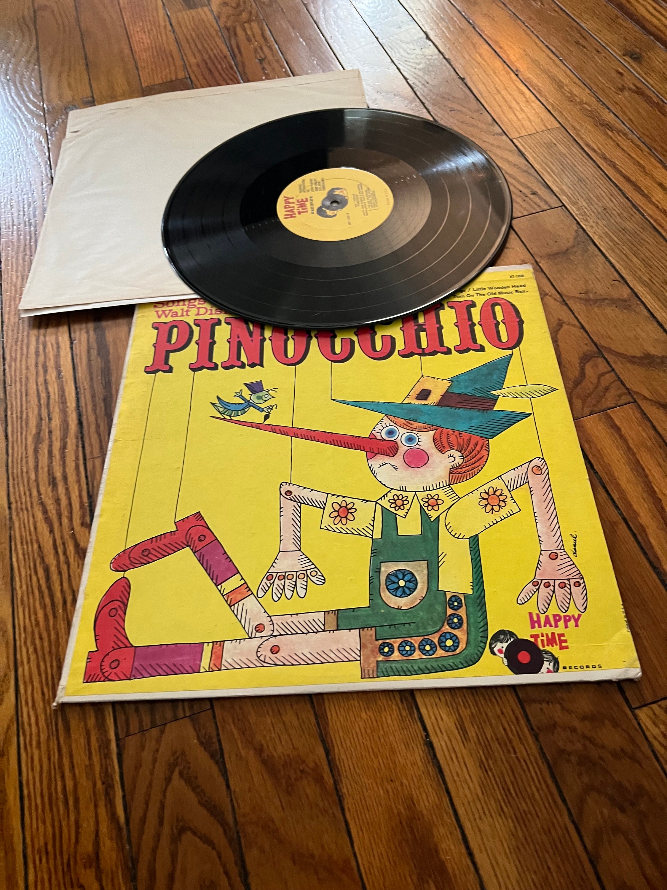 Walt Disneys Pinocchio Vintage Vinyl Album. - Etsy
