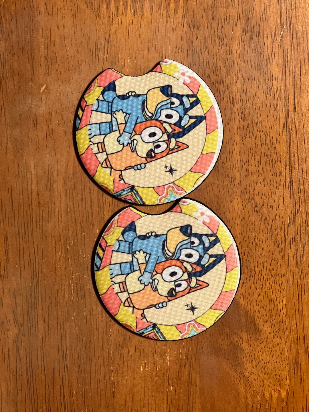 Bluey Car Coasters - Etsy