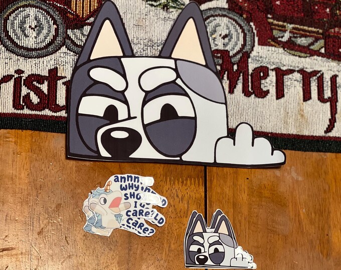 Bluey Flippin Muffin Sticker Set - Etsy