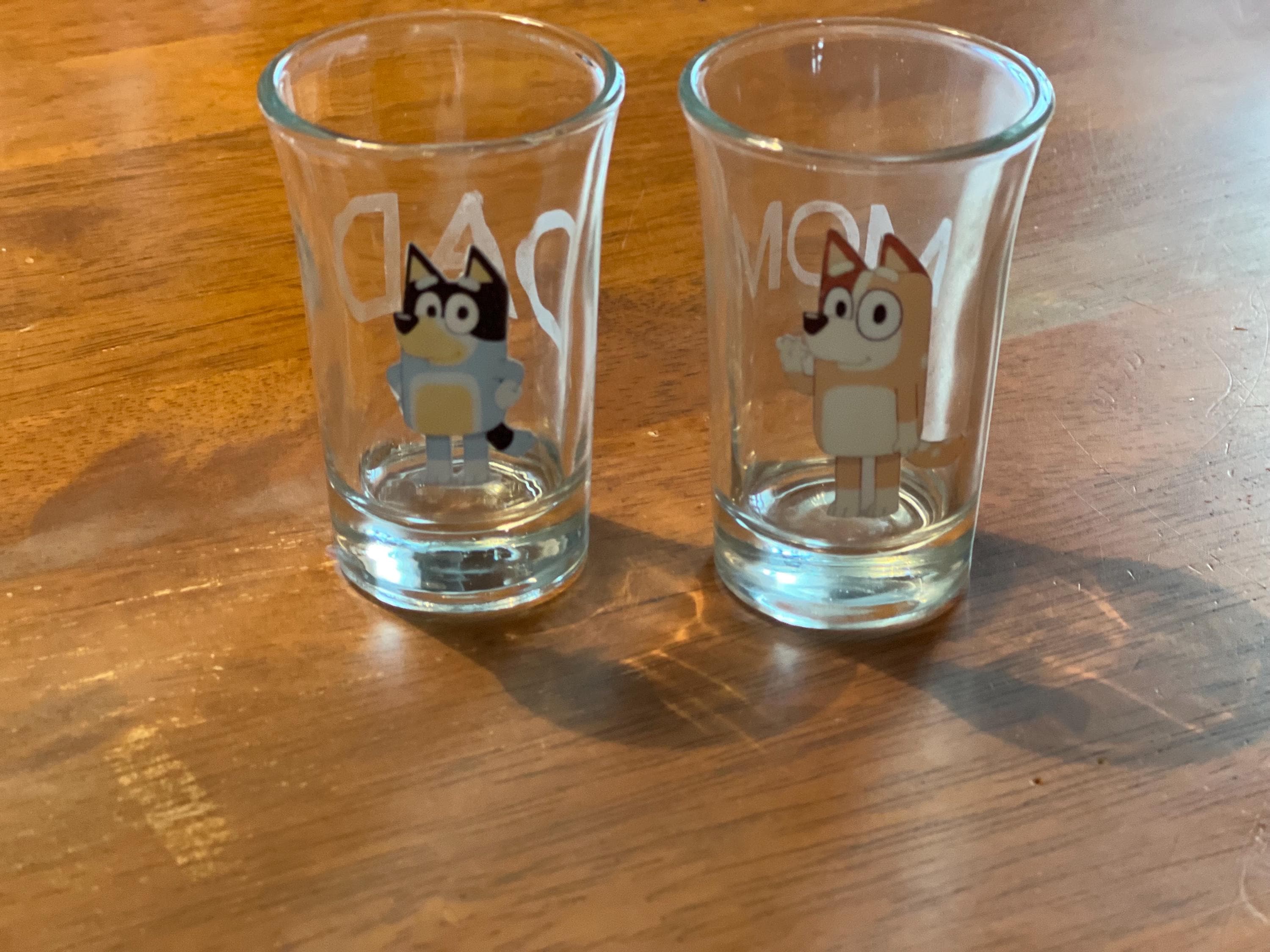 Shot Glass - Mom and Dad 2 Shot Glasses - Etsy