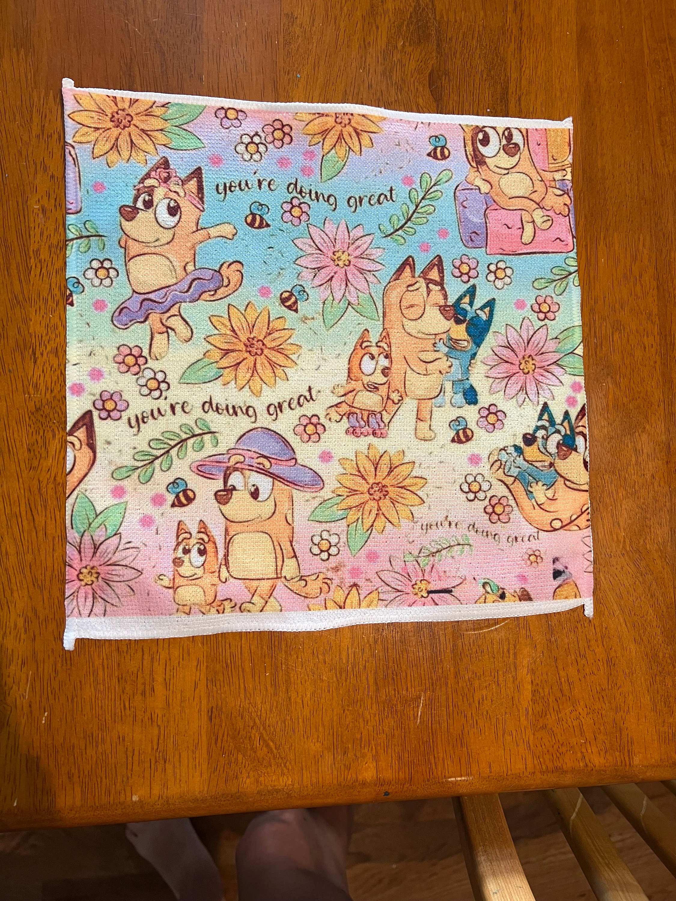 Bluey Wash Cloth Set - 5 Washcloths - Etsy