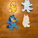 Bluey Magnet / Coaster Set - Etsy