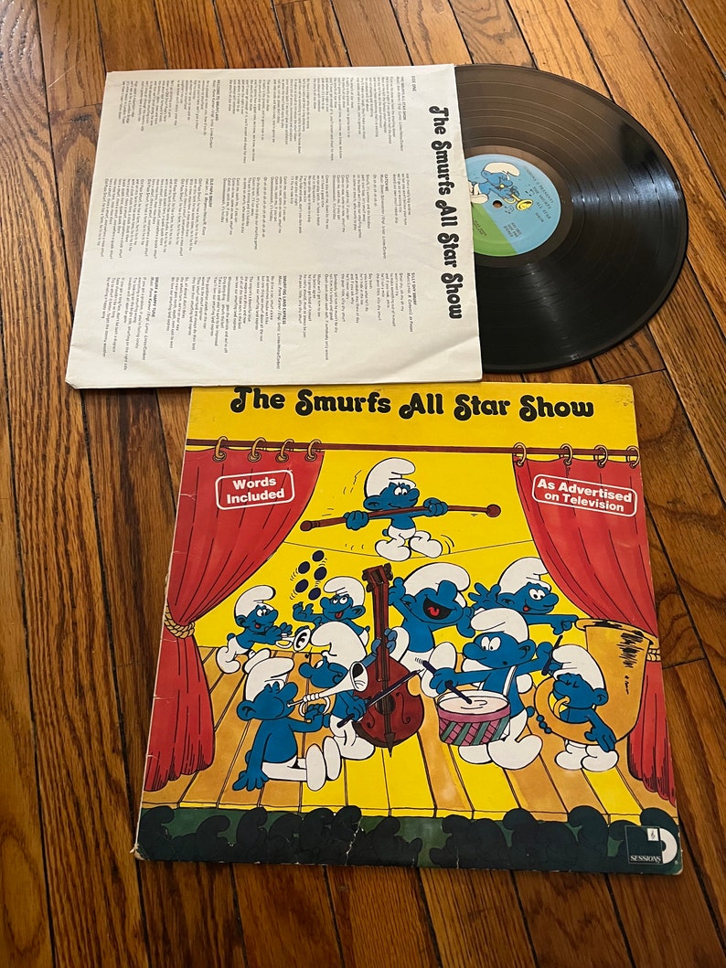 The Smurfs All Star Show Vintage Vinyl - Etsy