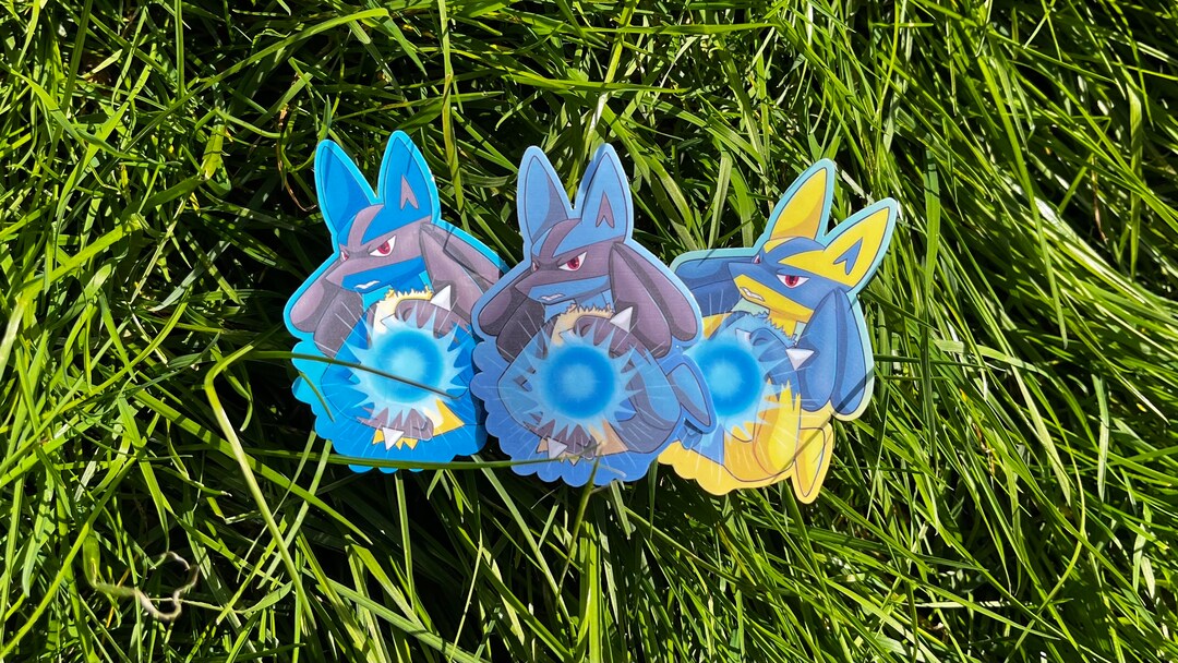 Lucario Aura Sphere Waterproof Vinyl Decal Sticker - Etsy
