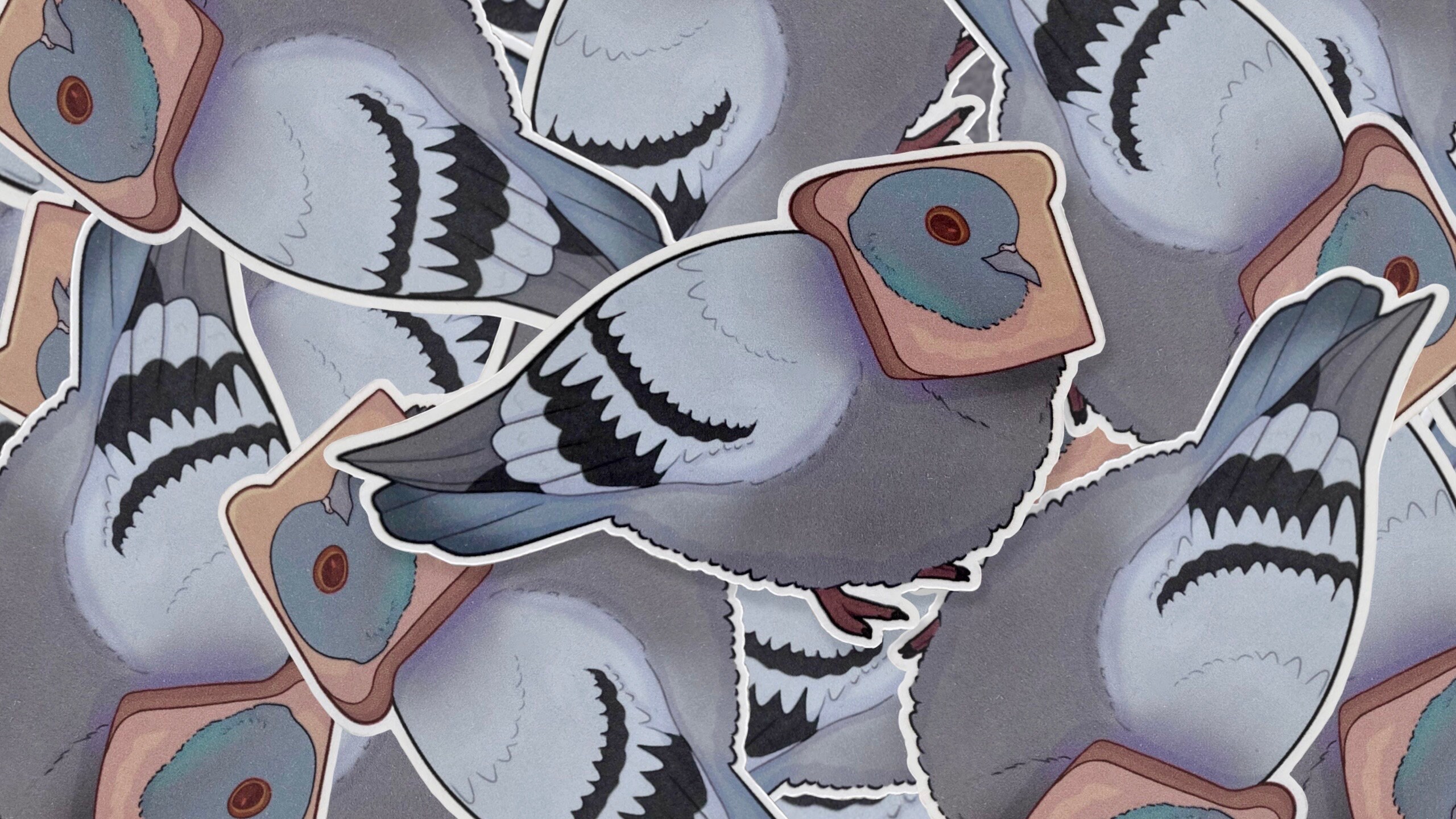 Pigeon Waterproof Vinyl Decal Sticker - Etsy