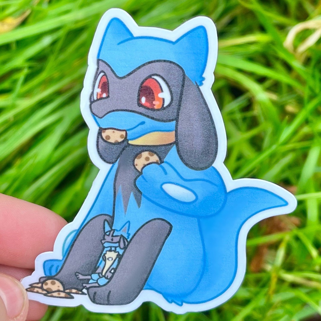 Pokémon Riolu Cookie Waterproof Vinyl Decal Sticker - Etsy