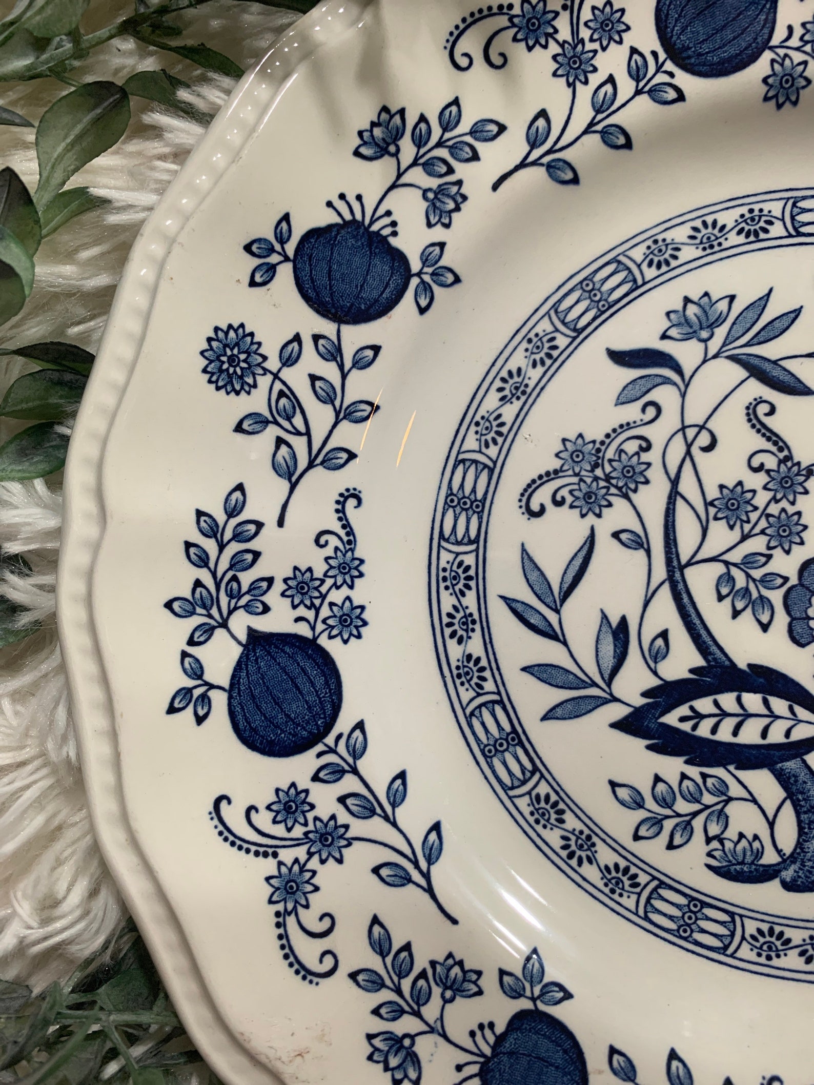 Staffordshire Ironstone Kensington England Handcrafted Plate Etsy