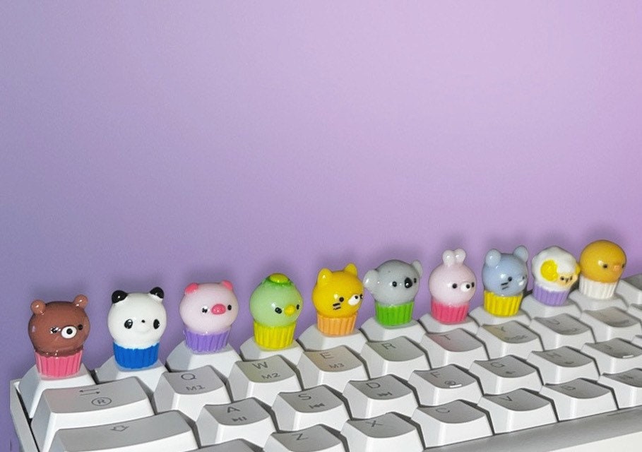 Animal Cupcake Keycaps - Etsy