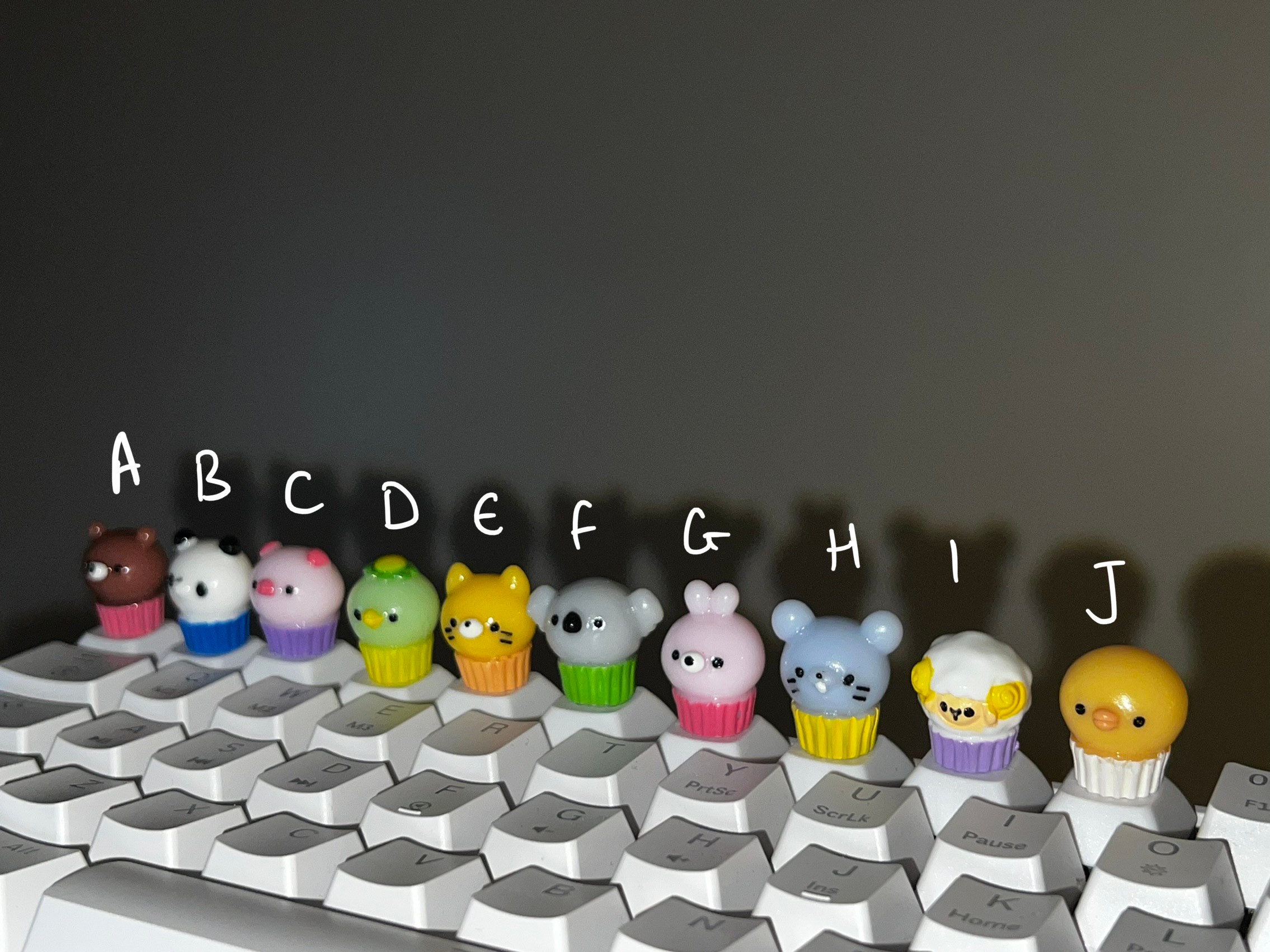 Animal Cupcake Keycaps - Etsy