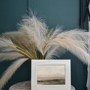 Hazy Beach Vintage Oil Painting | Low Tide Coastal Wall Art | Printable ...