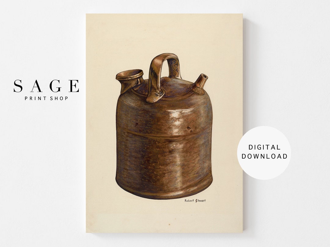 Farmhouse Kitchen Wall Art | Vintage Canteen Poster | Vintage Rustic ...