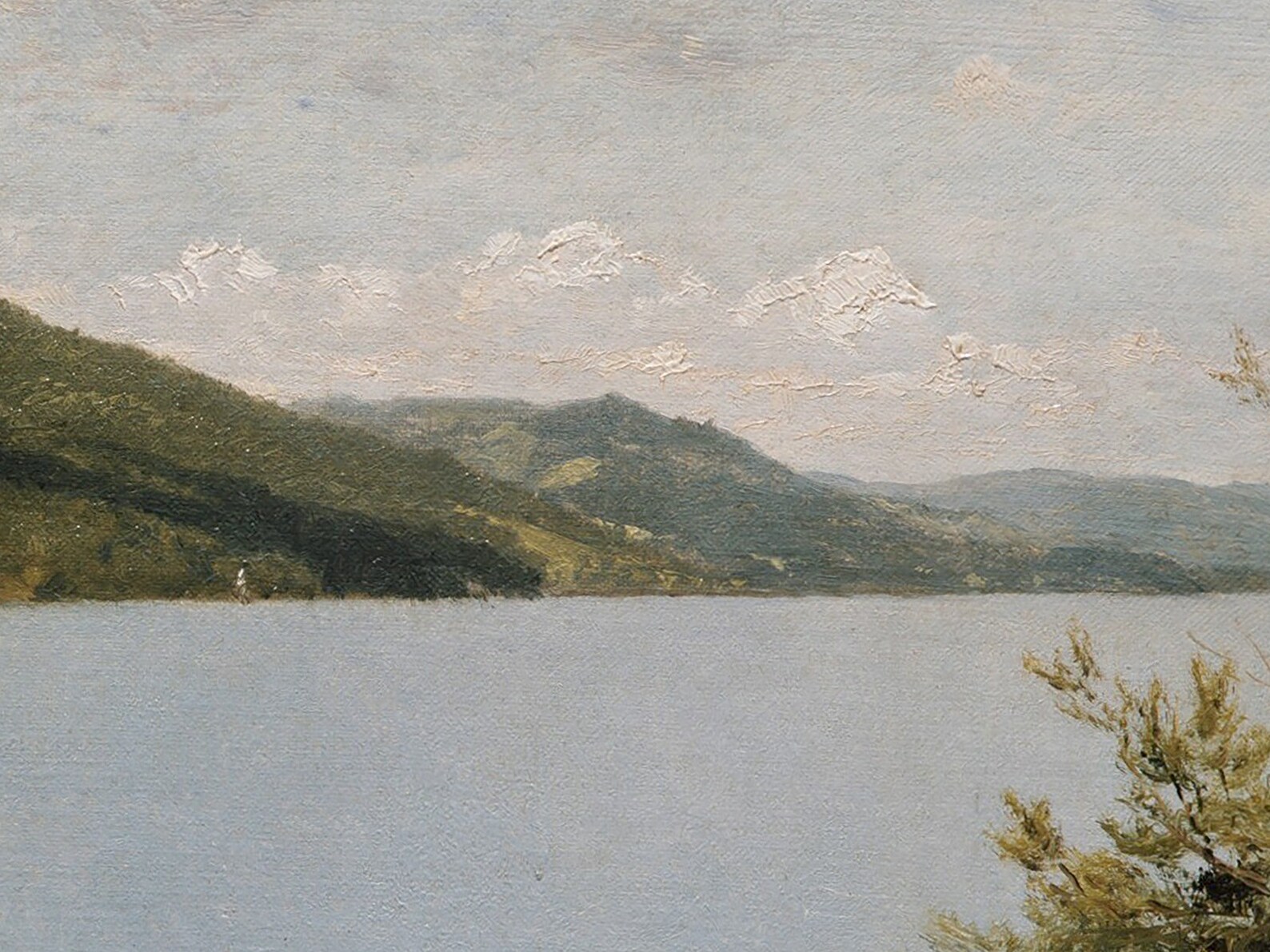 Landscape Wall Art Lake George Landscape Painting Farmhouse Wall Art ...