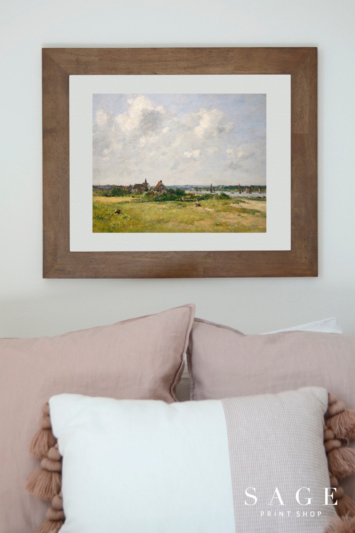 Antique Wall Art | Sand Dunes Landscape Oil Painting | Printable | 002 ...