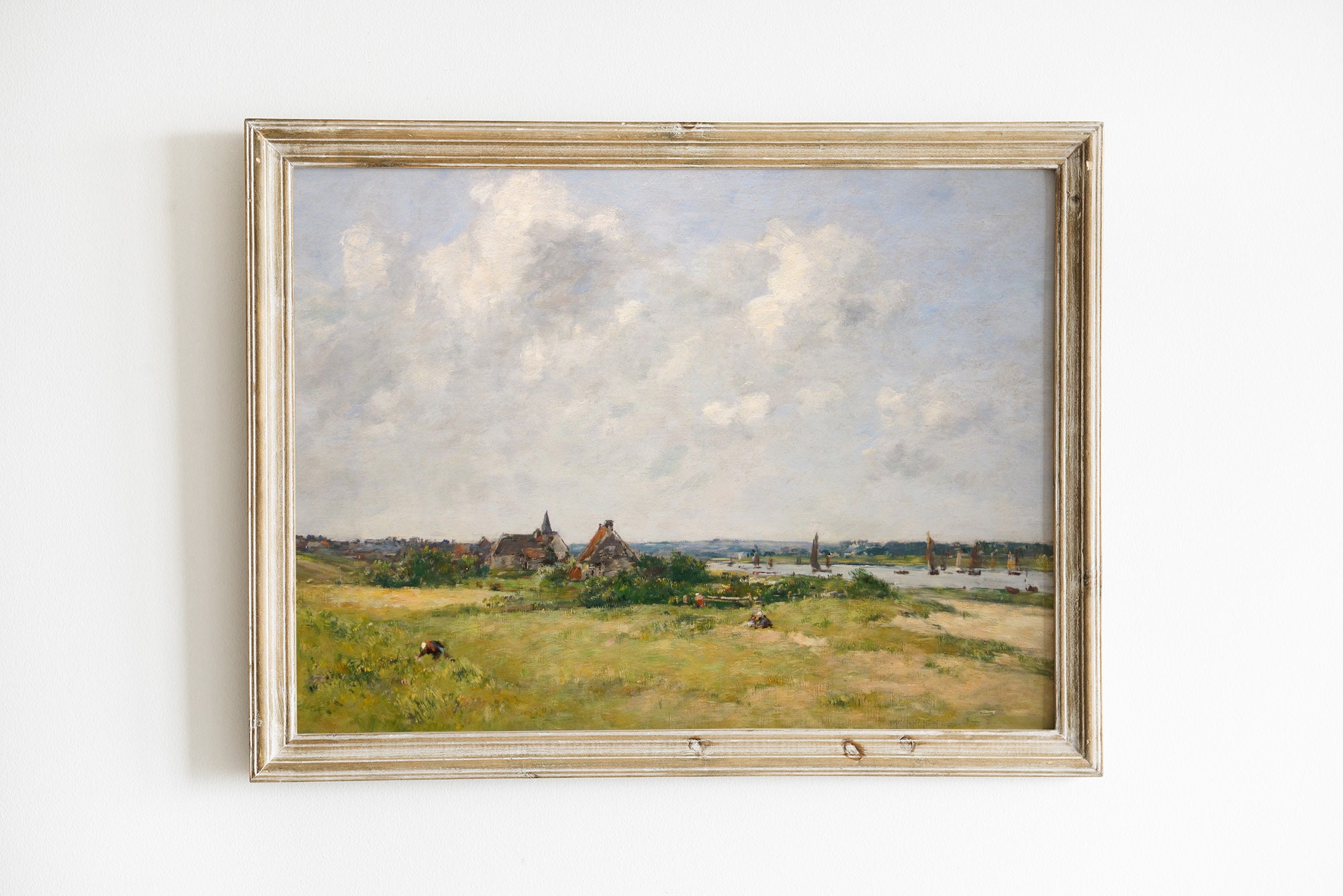 Antique Wall Art | Sand Dunes Landscape Oil Painting | Printable | 002 ...