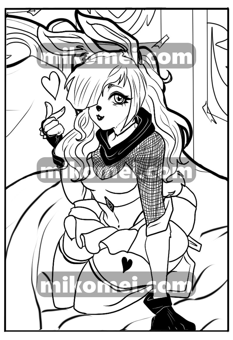 Furry Coloring Book - A Coloring Book of Furries for Adults & Children ...