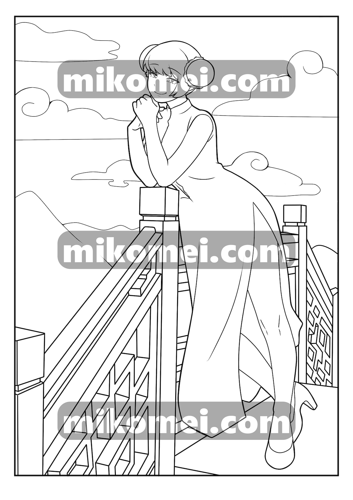 15-pack Sexy Cosplay Anime Girl Coloring Pages - Etsy