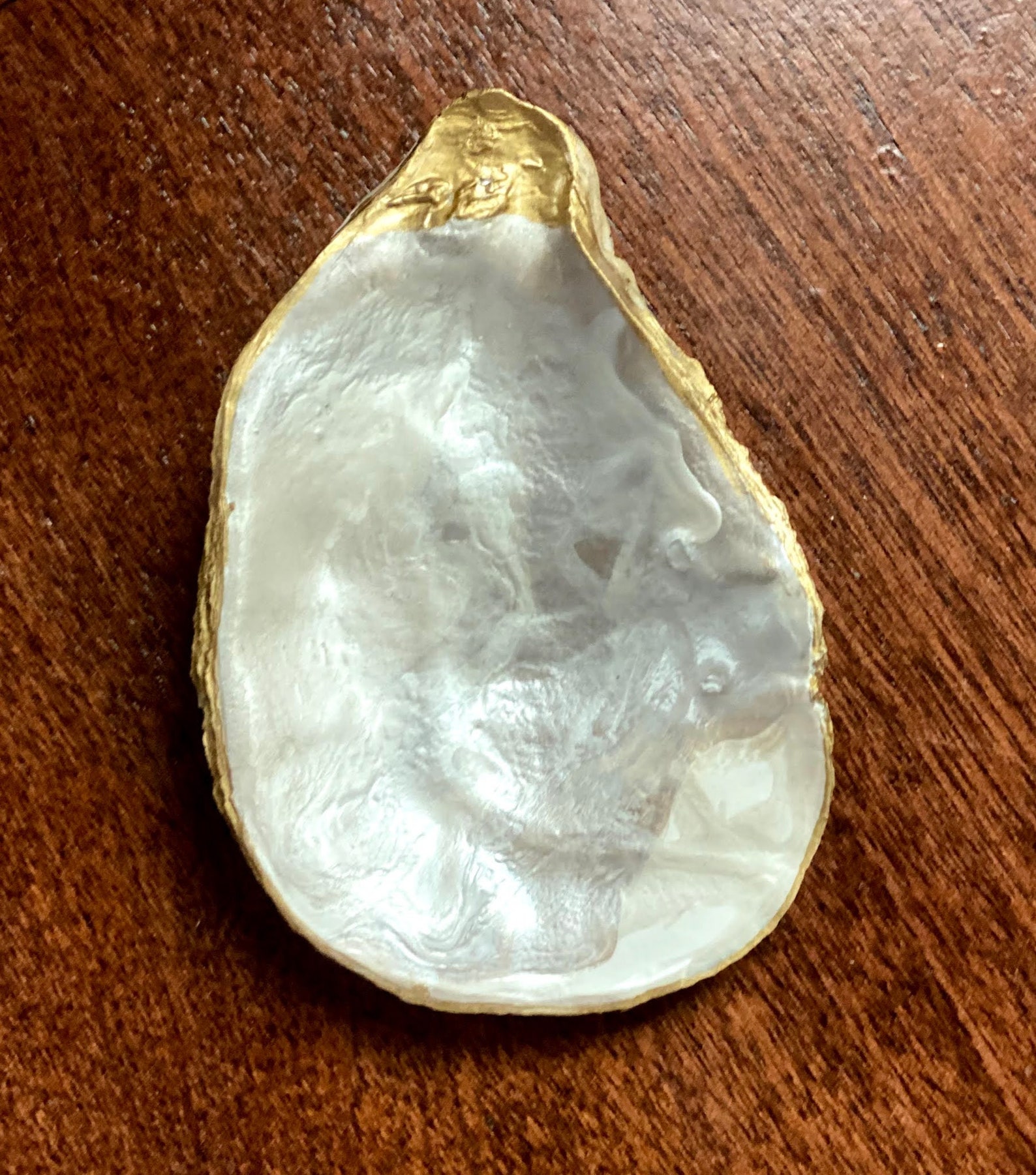 Oyster Shell Trinket Dishhand Paintedjewelry Dishsalt - Etsy