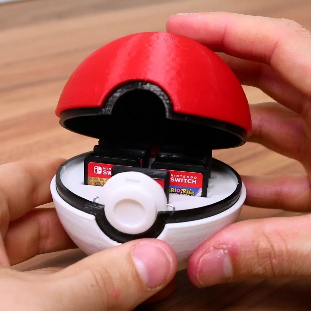 Pokeball switch game holder Etsy Italia