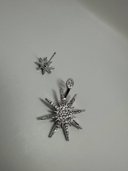 Silver Star Pin - Etsy