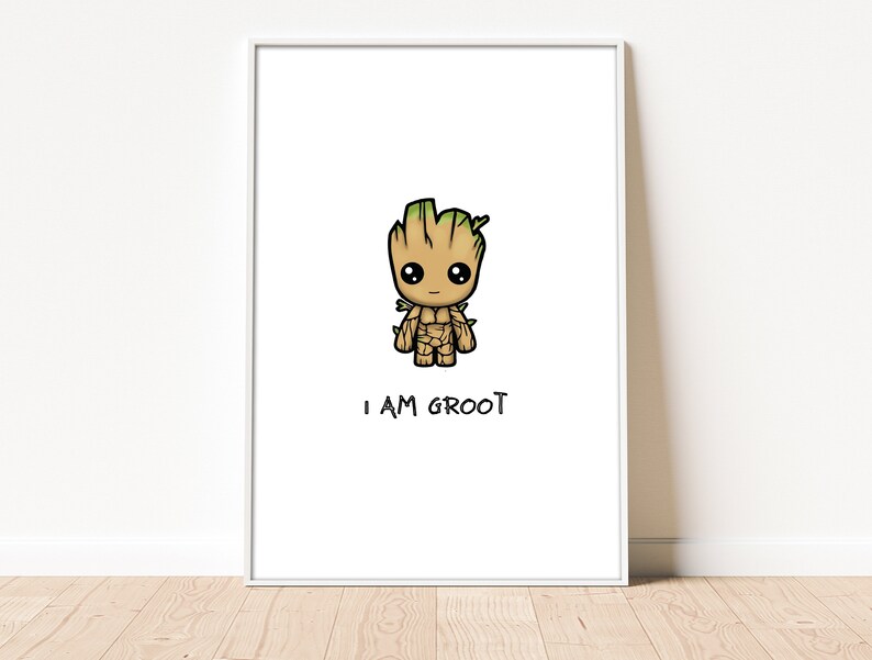 I Am Groot Printable Quote, Marvel Wall Art, Guardians of the Galaxy ...