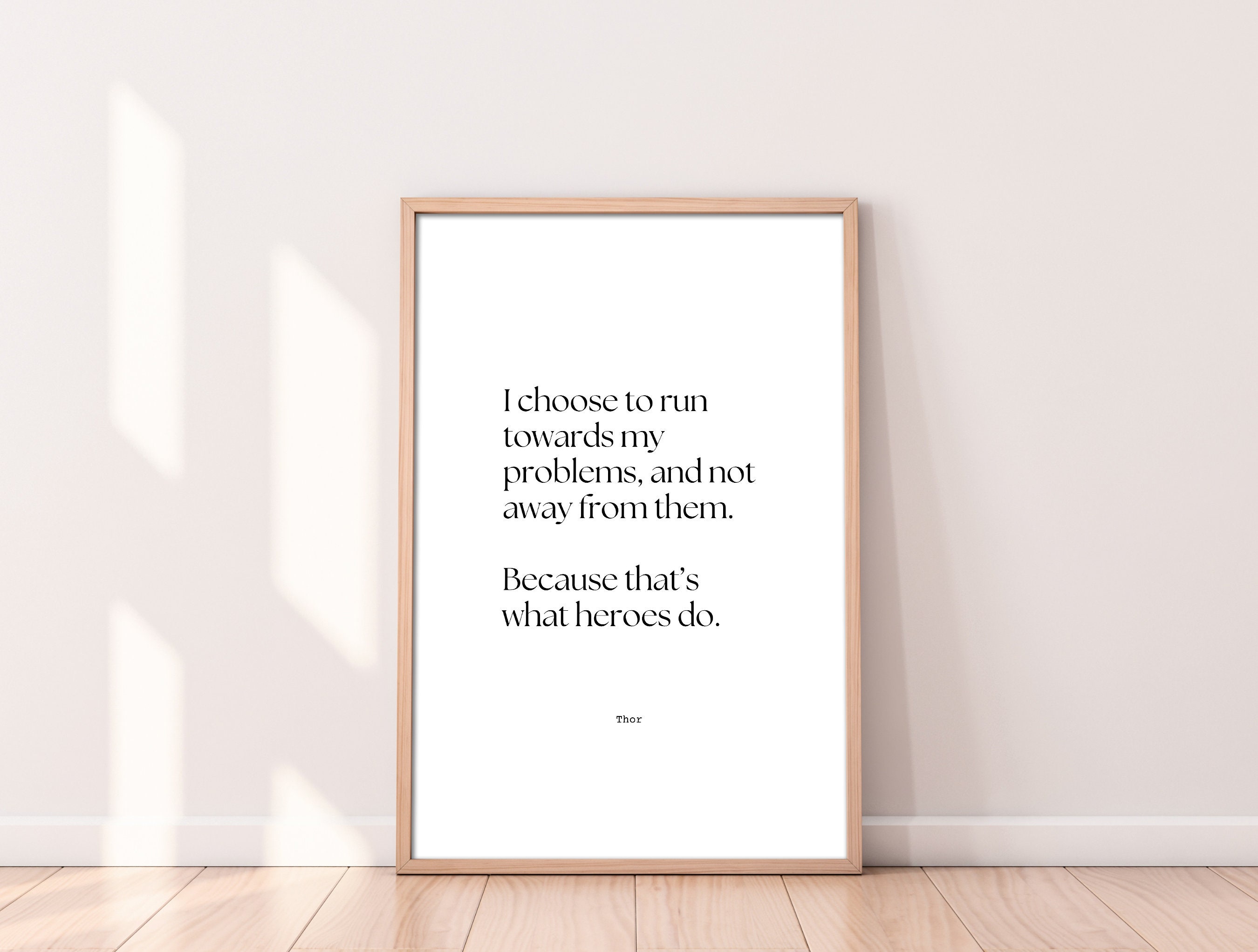 Marvel Printable Quote, Thor Wall Art, Thor Quote Print, Marvel ...