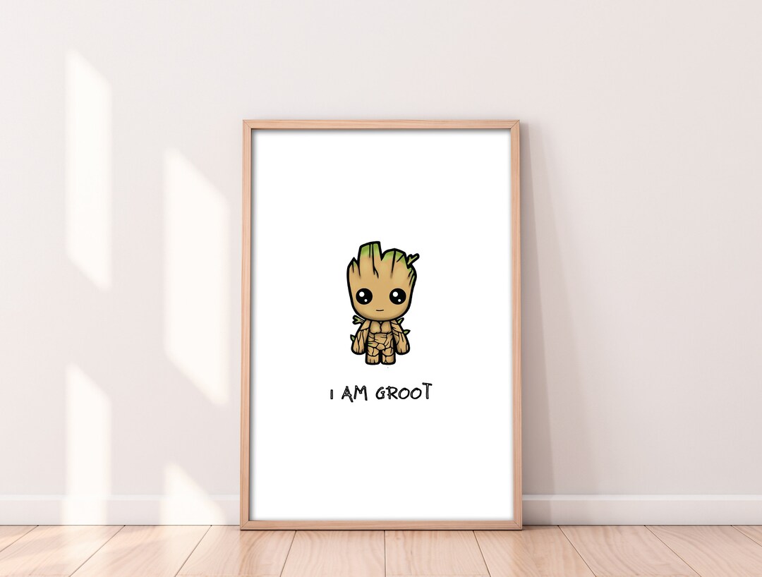 I Am Groot Printable Quote, Marvel Wall Art, Guardians of the Galaxy ...