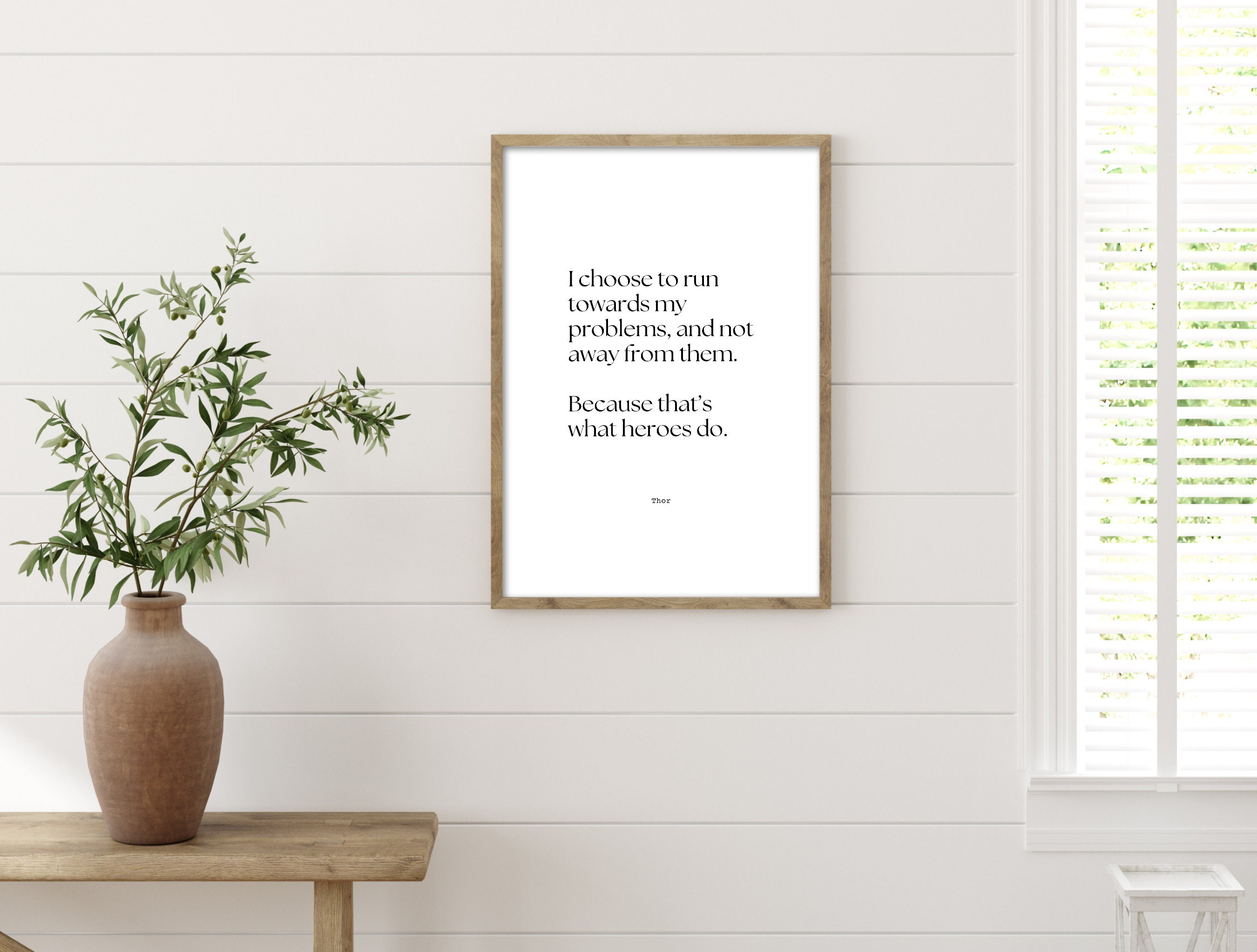 Marvel Printable Quote, Thor Wall Art, Thor Quote Print, Marvel ...