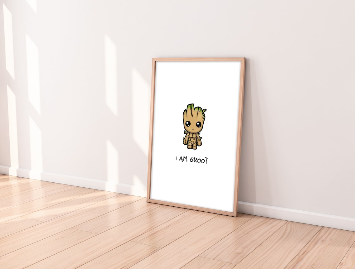 I Am Groot Printable Quote, Marvel Wall Art, Guardians of the Galaxy ...
