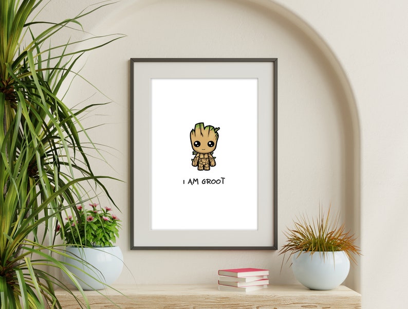 I Am Groot Printable Quote, Marvel Wall Art, Guardians of the Galaxy ...